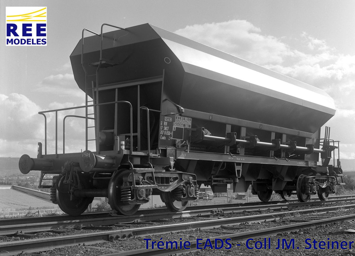 NOUVEAU WAGON INEDIT~Trémie Type EADS et Uas - REE Modèles